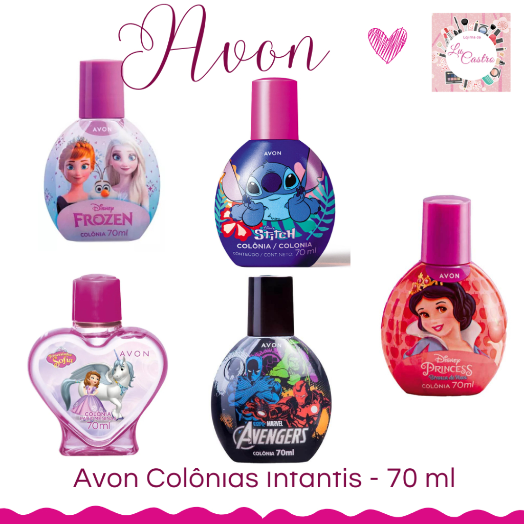 Avon Colônia Infantil 70ml - Escolher pelo Personagem | Shopee Brasil