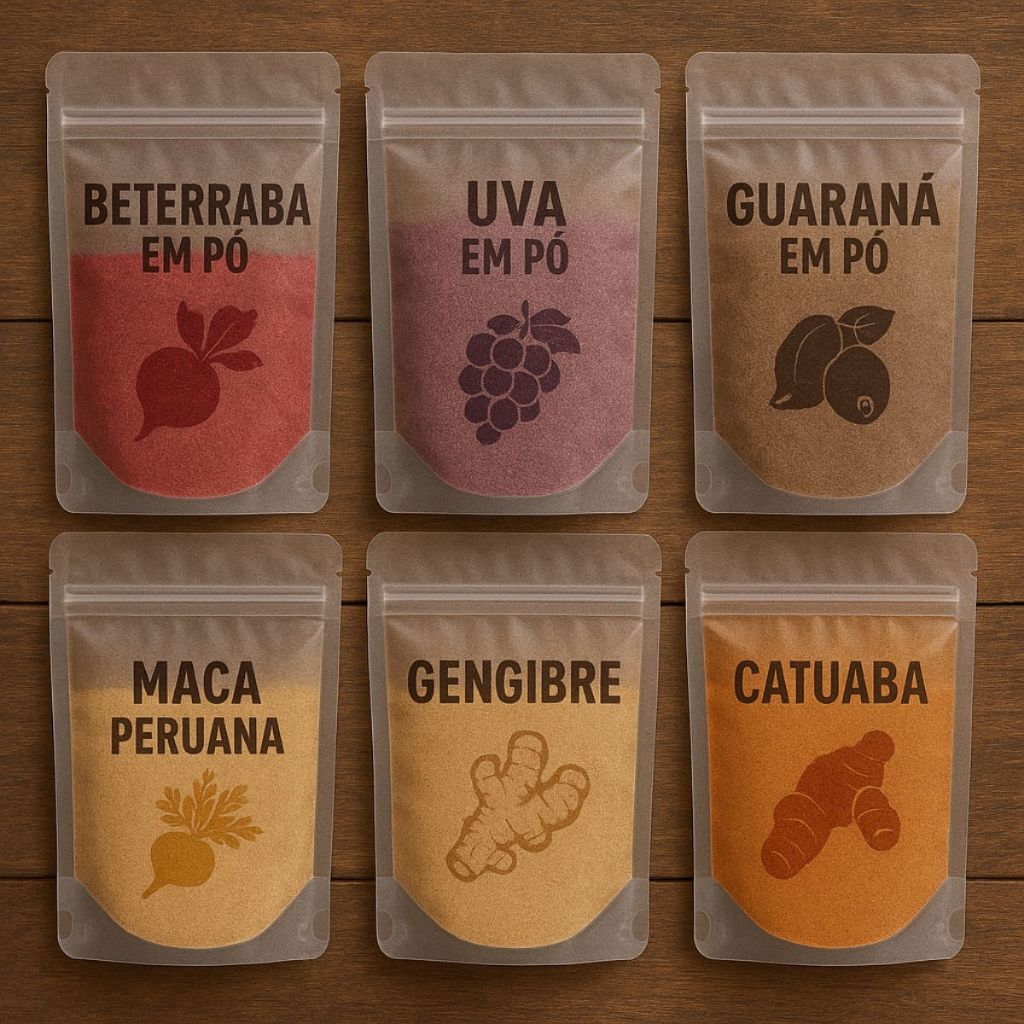 Super Energético Pré Treino Natural Beterraba Uva Guaraná Gengibre e ...