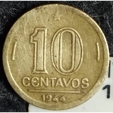 JR-119 Moeda 10 Centavos 1944 (Sem Sigla no Getúlio Vargas) - Raridade ...