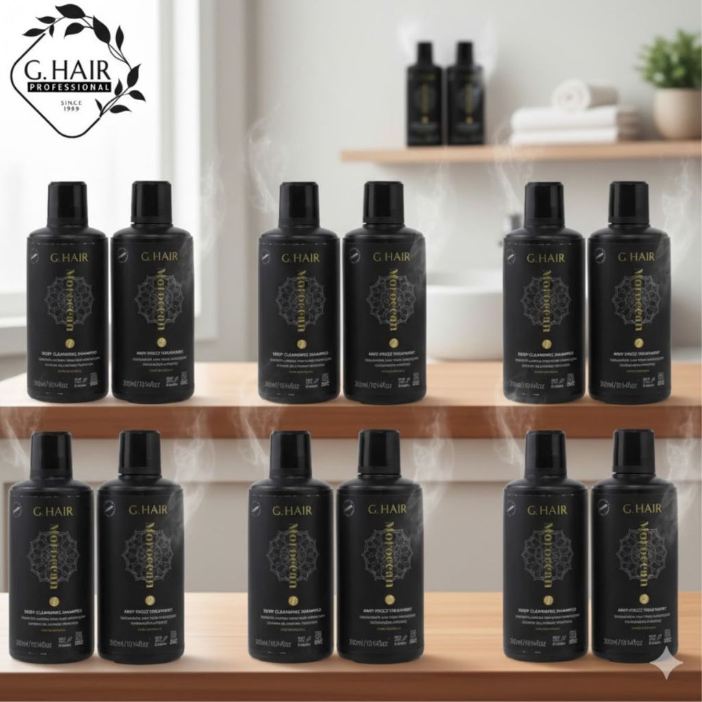 KIT G.Hair CAIXA COM 6 KITS Escova Progressiva Marroquina 300ML ...