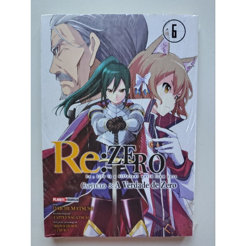 Re: Zero - Capitulo 3 - A Verdade de Zero - Vol 06 (Lacrado) | Shopee Brasil