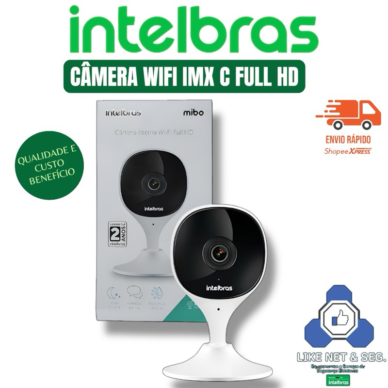 Camera WIFI Interna Full HD IMX C Intelbras | Shopee Brasil