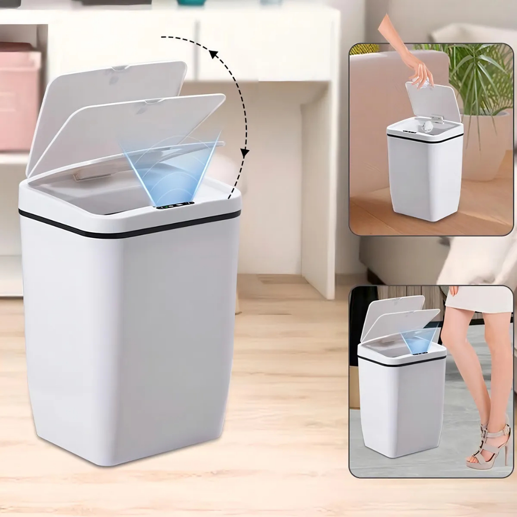 Lixeira Automática 15L Sensor de Movimento recarregavel | Shopee Brasil