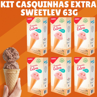 kit Casquinha Extra Sweetlev Linha Zero Marvi 63g - 18 Unidades | Shopee Brasil
