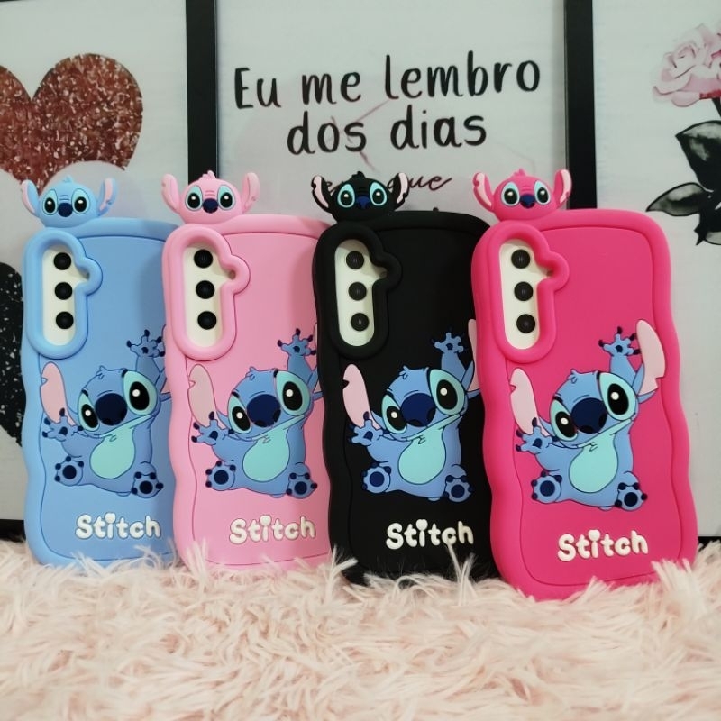 Capa Capinha Lilo Stitch P Samsung A55 A35 A15 A14 Case emborrachada ...