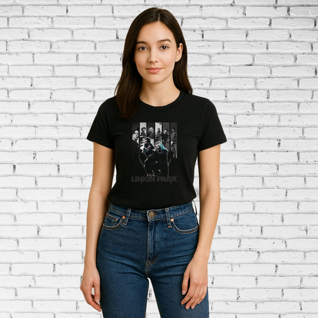 Camiseta Feminina Babylook Banda Linkin Park From Zero World Tour Mike Shinoda Emily Armstrong ...
