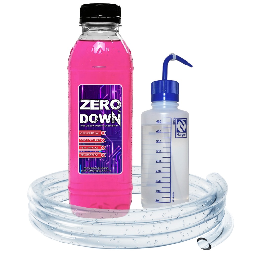 Fluido para Water Cooler - 500ML - 2M Mangueira 3/8 e Garrafa ...