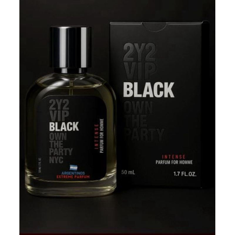 Perfume Masculino Argentino 2Y2 VIP Black Intense – 50 ml | Shopee Brasil