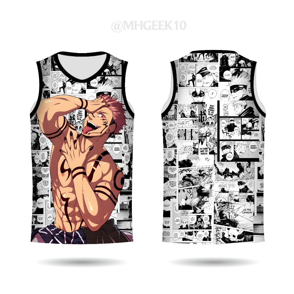 Camisa Camiseta Regata Anime Jujutsu Kaisen Sukuna Estampada Unisex ...