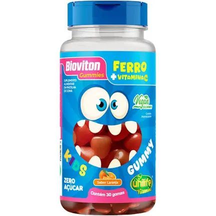 FERRO + Vitamina C GUMMY 30Gomas UNILIFE | Shopee Brasil