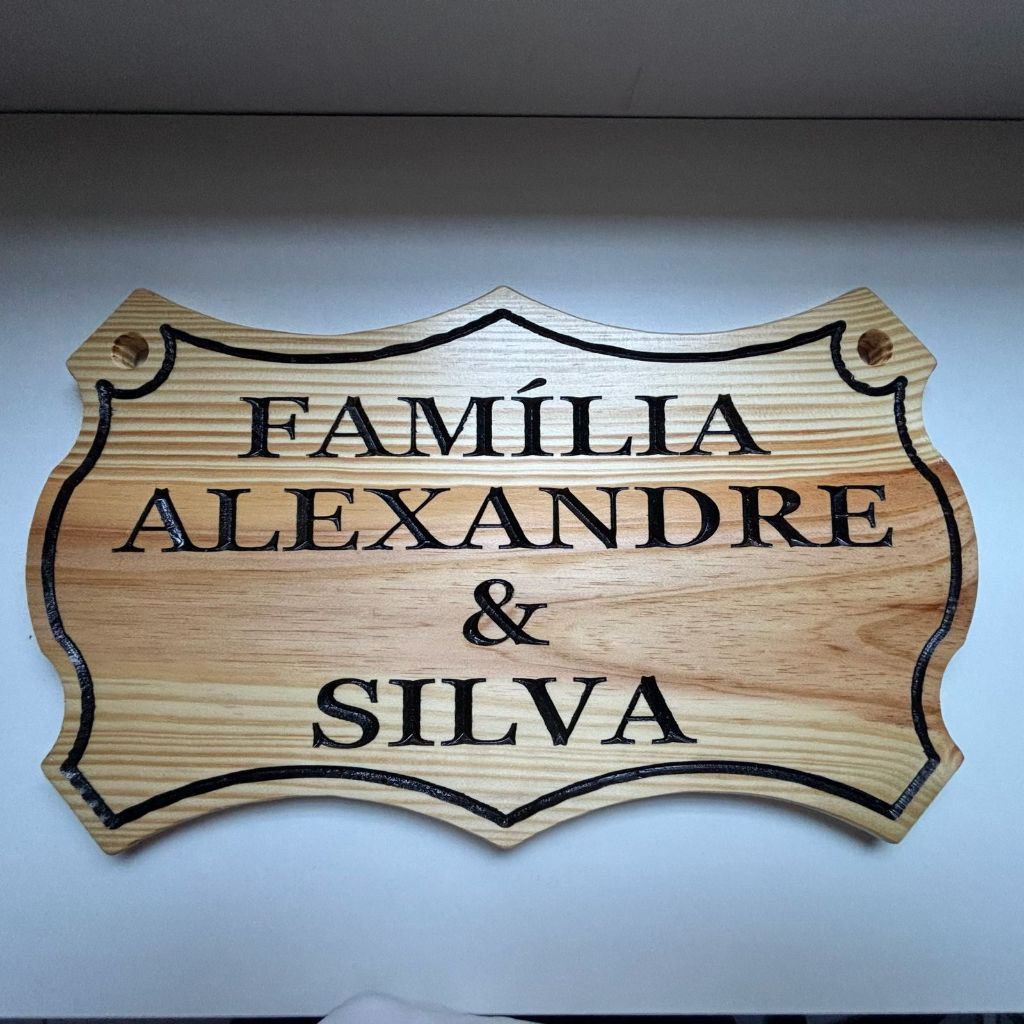 Placa Rústica De Madeira Maciça Chácara Sítio Roça Pinus 50x28cm ...