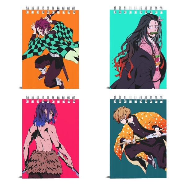 Bloco de Notas - Demon Slayer Kimetsu no Yaiba Mitsuri Obanai Nezuko ...