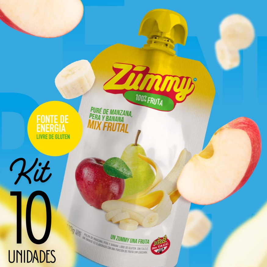 Zummy Suco Polpa Pure Papinha de Fruta Salada de Frutas 110g (pack c/10 ...