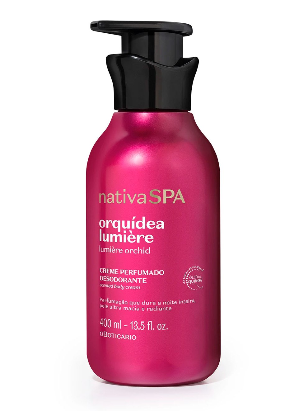 Creme Hidratante Nativa Spa Orquídea Lumière 400ml – Hidratação Intensa ...