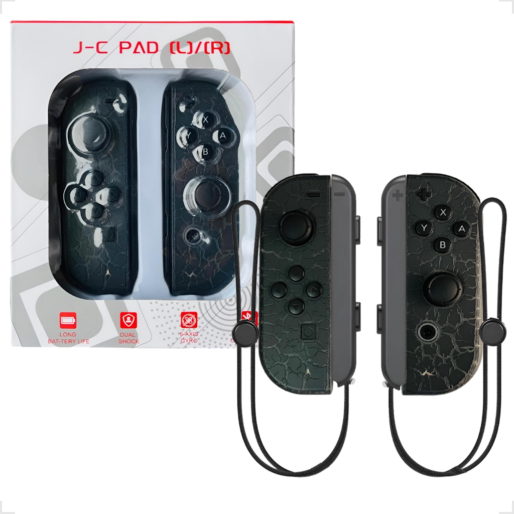 Controle Joystick Par JoyPad Joy-con(L/R) GamePad Led RGB Compatível ...