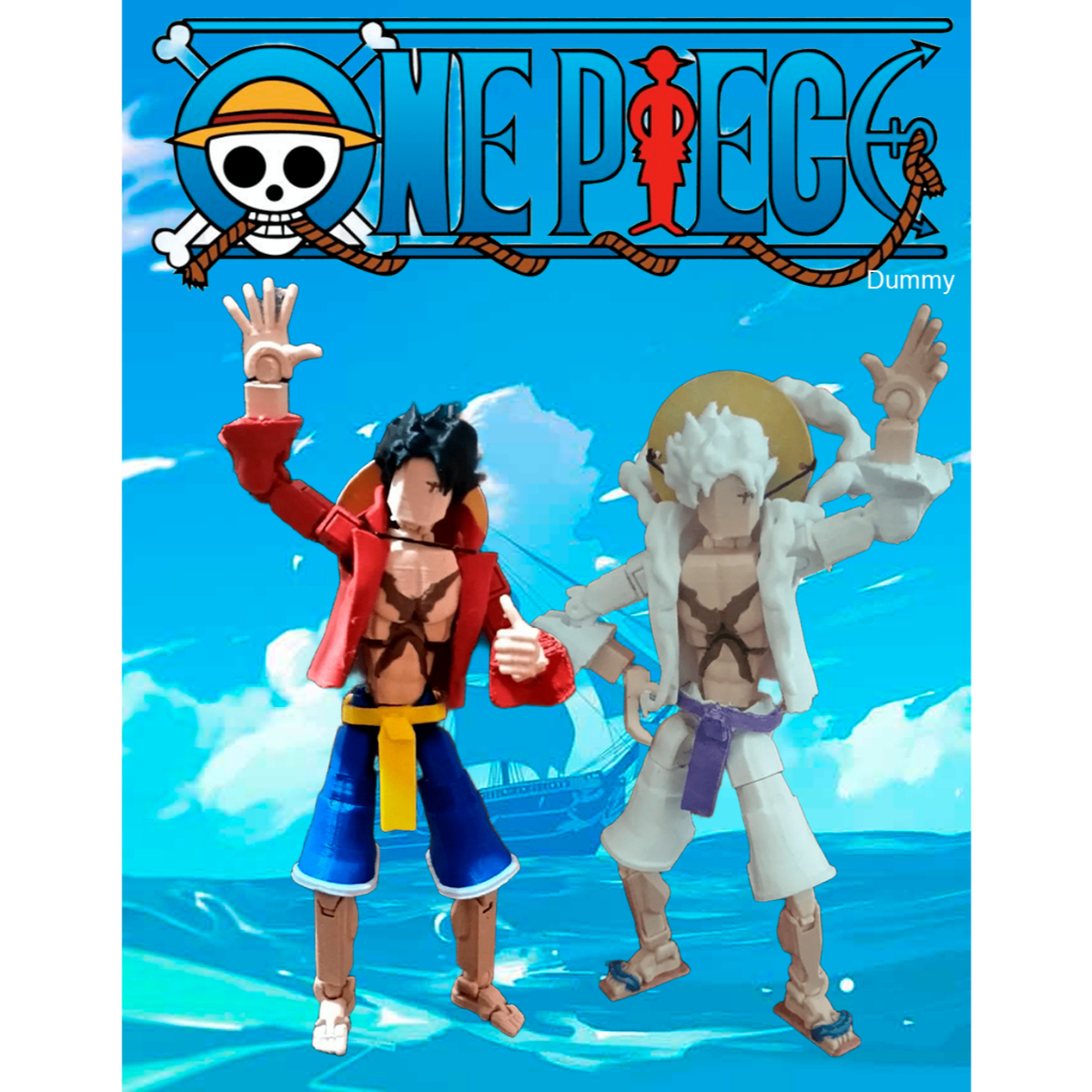 Boneco Articulado Dummy - Monkey D. Luffy - One Piece | Shopee Brasil
