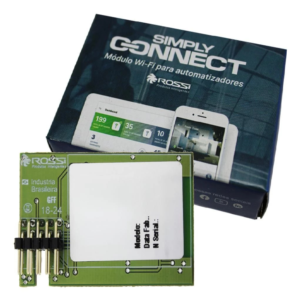 Módulo Wi-Fi Simply Connect Controle Motor Portão Automático | Shopee Brasil