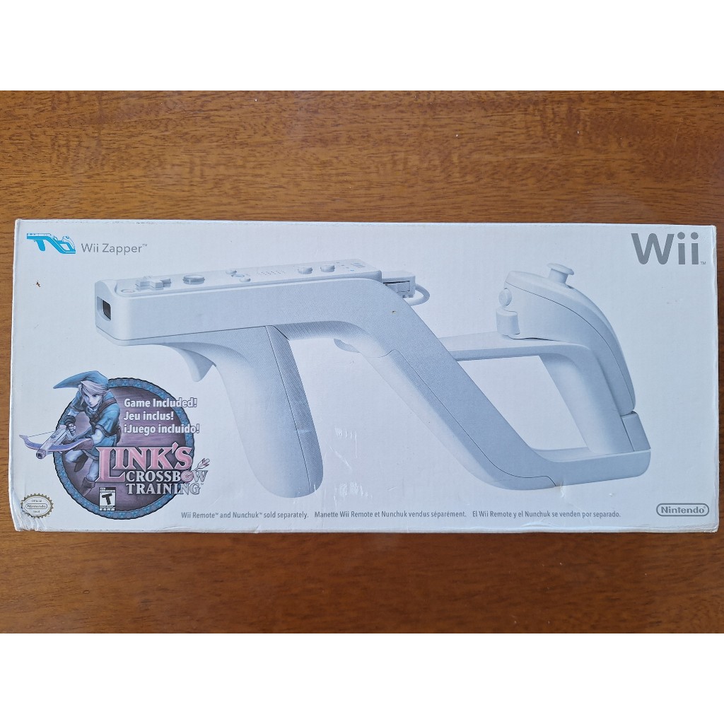 Nintendo Wii Zapper Completo + Game Link Crossbow Training (Sem uso ...