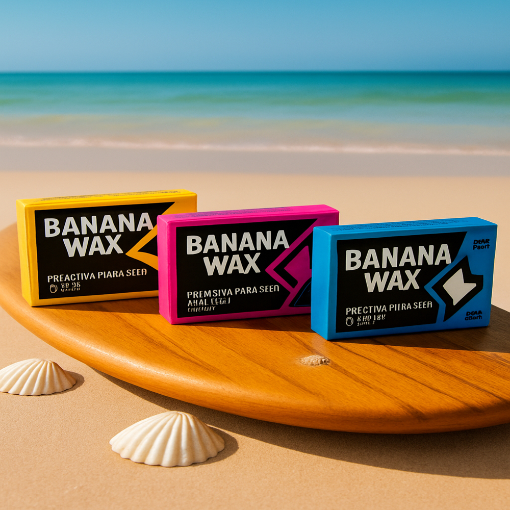 Parafina surf água quente fria morna tropical Banana Wax super ...