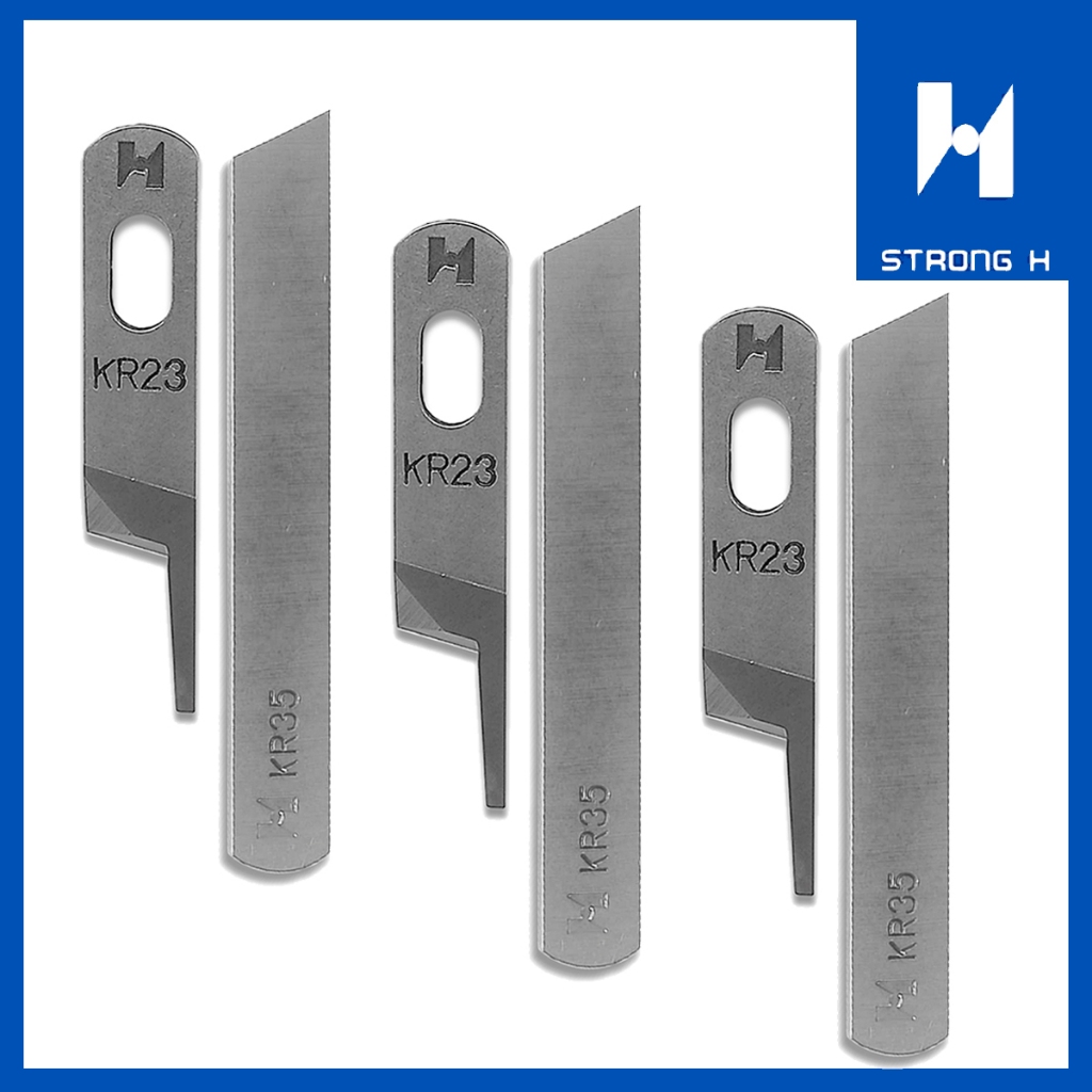 Kit 3 Faca Fixa Movel Original STRONG H para Maq Overlock Industrial ...