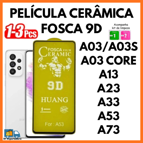 Película Fosca Cerâmica Flexível 3D/9D Para Samsung A03 A03S A03 CORE ...