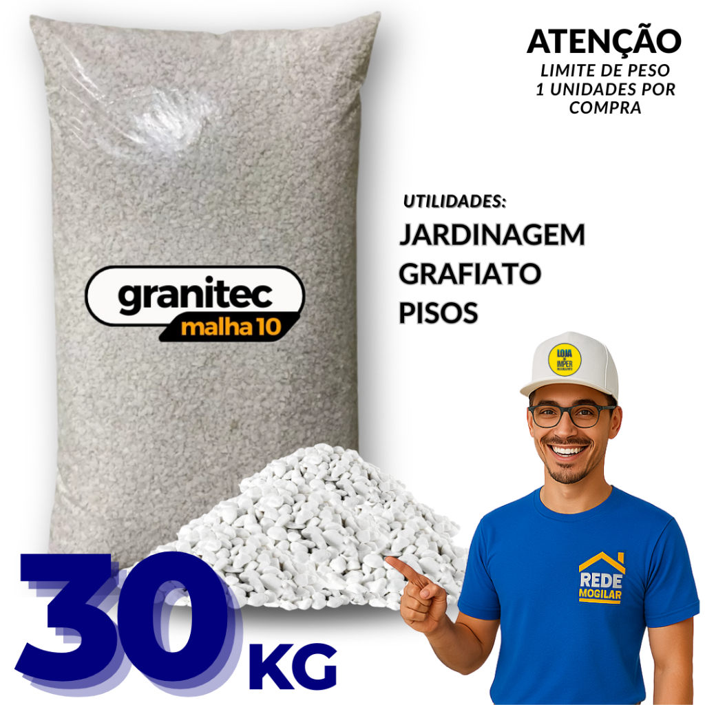 30kg Granitina Para Grafiato Branca Parede Malha 10 Original | Shopee ...