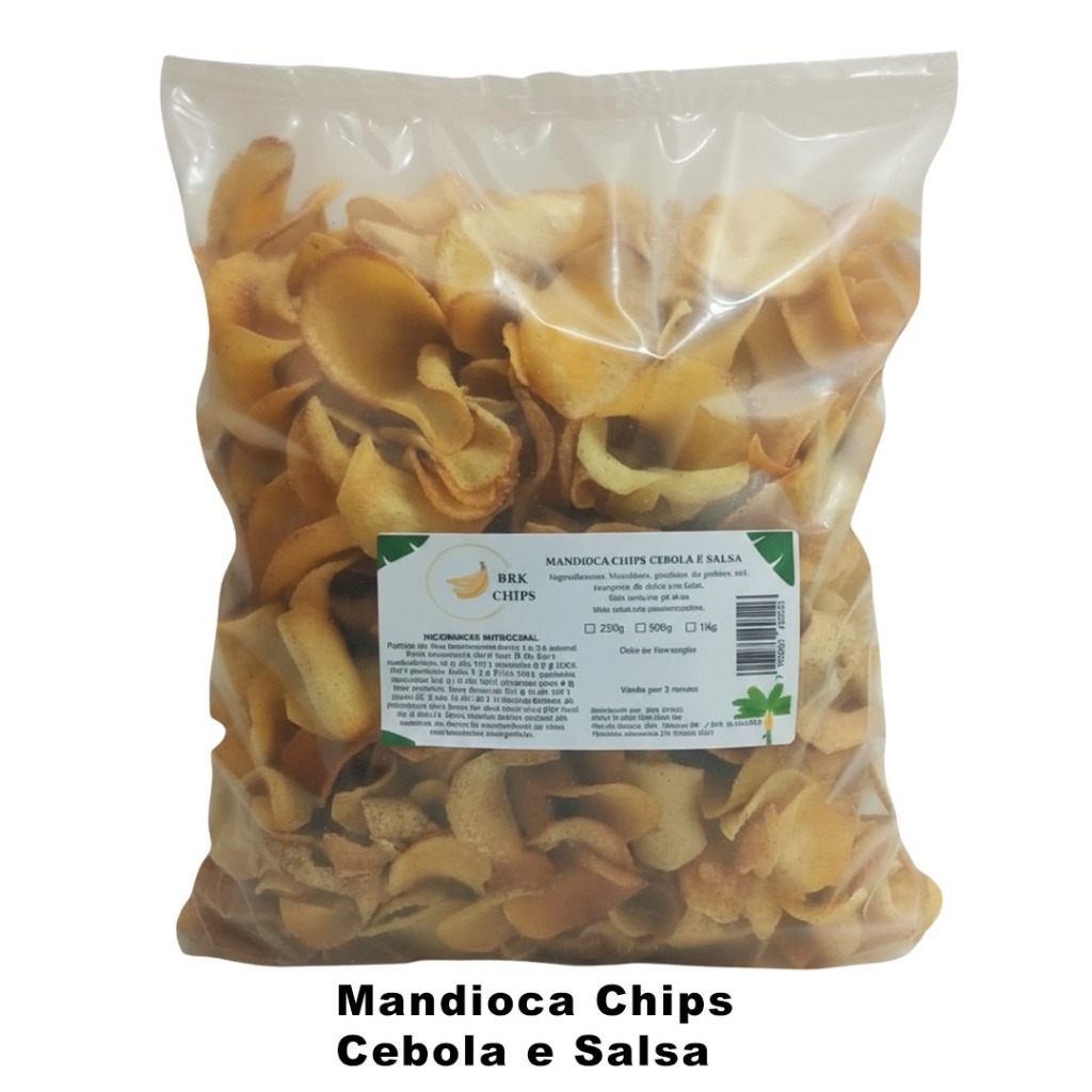 MANDIOCA/AIPIM CHIPS CEBOLA E SALSA - 500G | Shopee Brasil