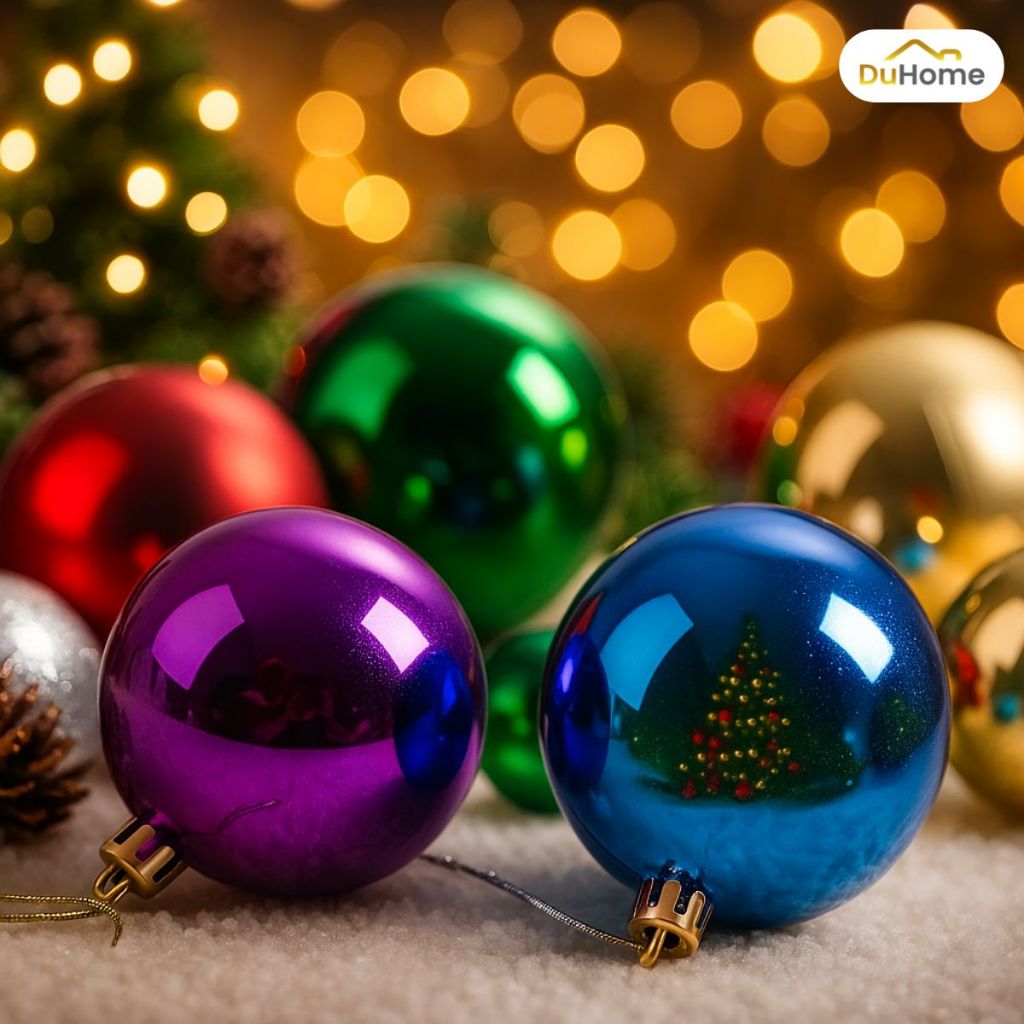 Bolas de Natal Brilhante Decoração para Arvore de Natal 4/5/6cm ...