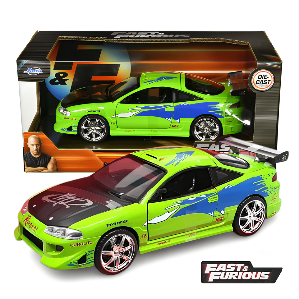 Miniatura Eclipse Brian Velozes e Furiosos | Escala 1:24 | Shopee Brasil
