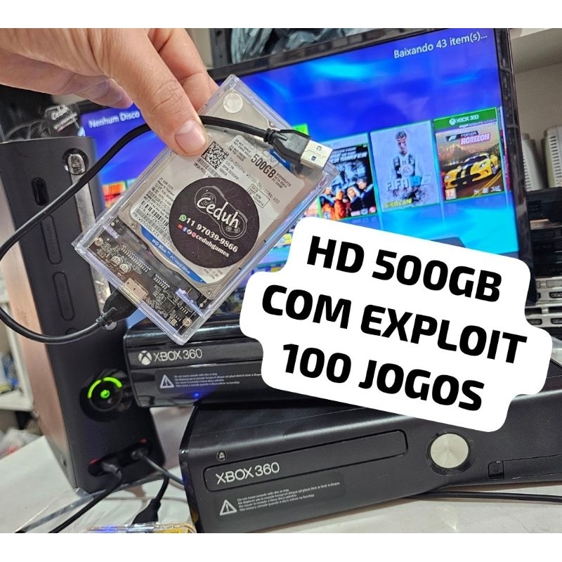 HD xbox 360 com exploit | Shopee Brasil