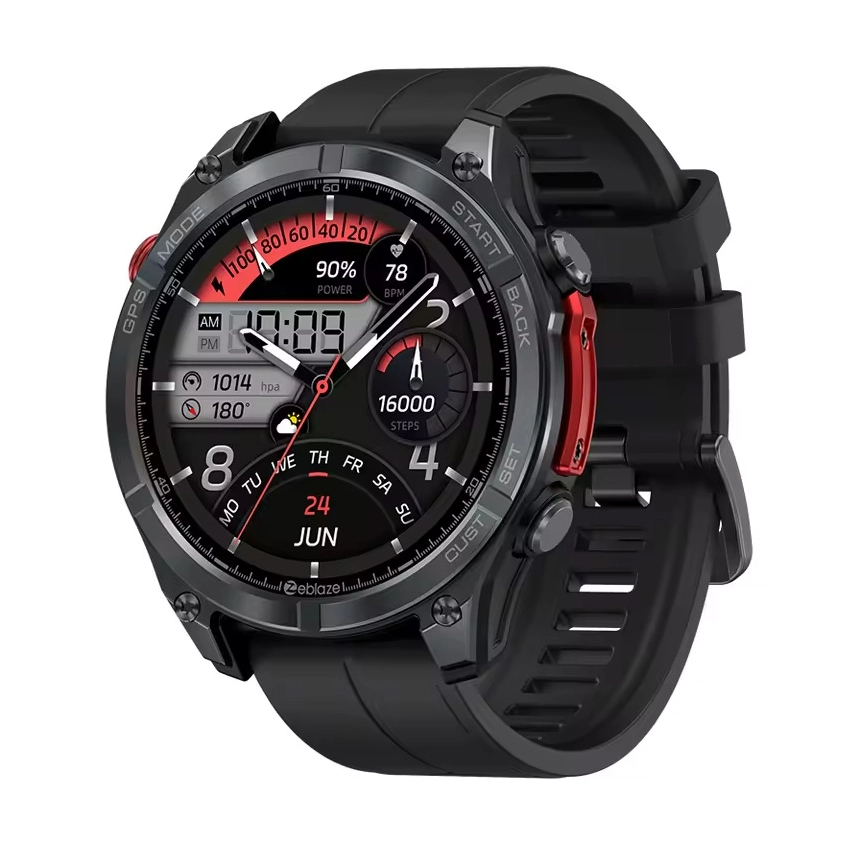 Novo Smartwatch Zeblaze Stratos 4 GPS Bússola Altímetro Baromêtro ...