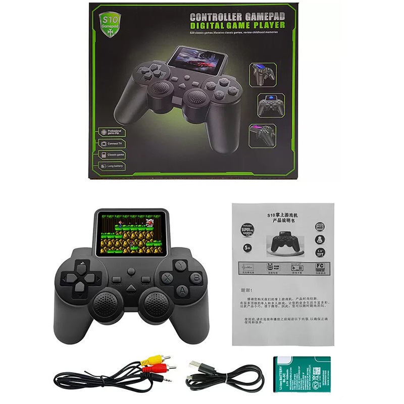 Console Gamepad S10 Game Stick 520 Jogos Controles - Preto | Shopee Brasil