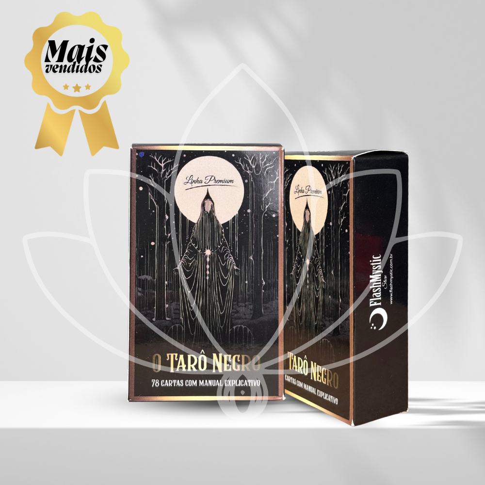 Tarot Negro - 78 Cartas - Linha premium | Shopee Brasil