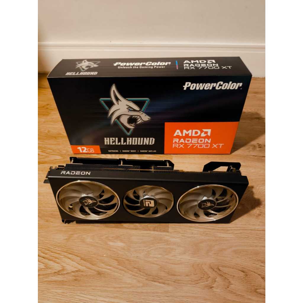 GPU Placa de Vídeo | AMD Radeon PowerColor Hellhound RX 7700 XT | OC ...