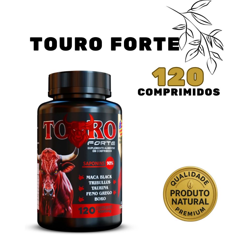 Touro Fort 120 Comprimidos | 1000mg | Shopee Brasil