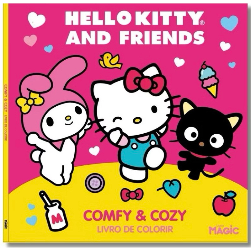 Hello Kitty And Friends- Hello Kitty E Amigos -Book - Livro Para ...