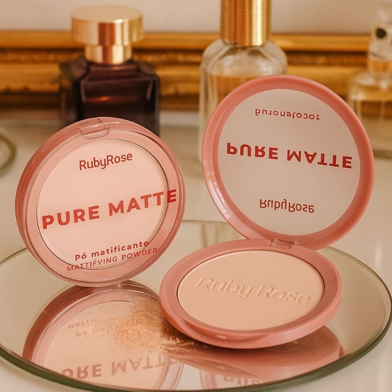 Pó Matificante Pure Matte Linha Rosa - RUBY ROSE | Shopee Brasil
