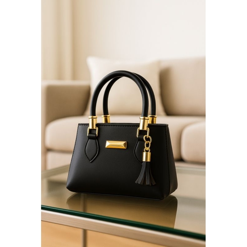 Bolsa Feminina lisa Lorena Baby pequena de Mão e Alça Transversal ...