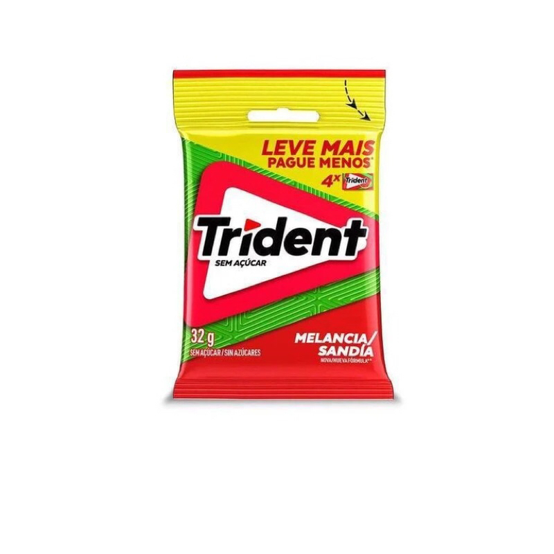 Chiclete Trident Melancia 32g - Pacote com 4. | Shopee Brasil