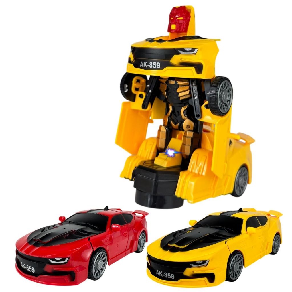 Super Carro Robô Transform Camaro Com Som, Luz E Movimento Brinquedo ...
