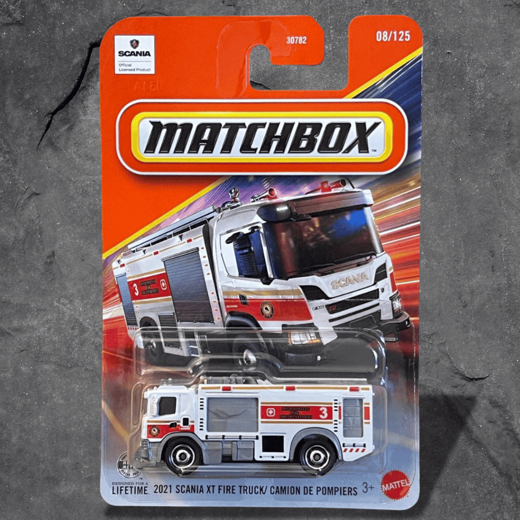Matchbox Scania XT Fire Truck 2021, 1:64, Mattel - LOTE A 2026 ...