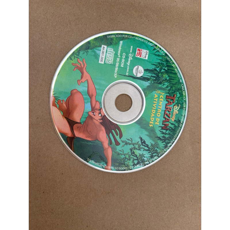 CD-ROM Tarzan Disney - Centro de Atividades Jogo - Positivo | Shopee Brasil