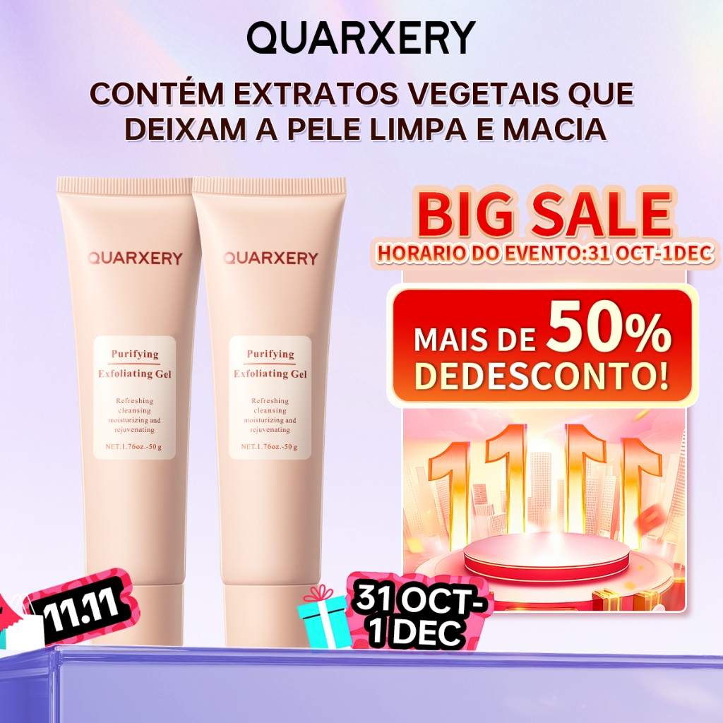 Quarxery Gel Esfoliante Facial Purificante | Apto para todos os tipos ...