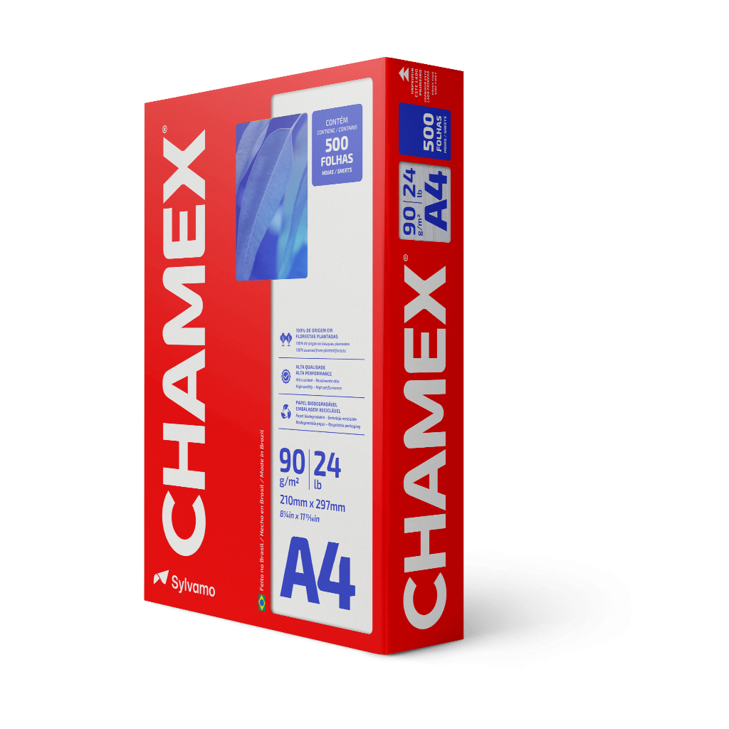 Papel Chamex 90g A4 Original – Papel Grosso, Alta Qualidade e Sem ...