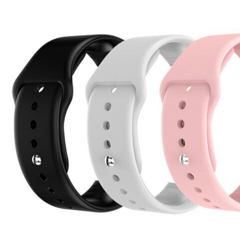 Pulseira de silicone lisa para smartwatch relógio inteligente | Shopee ...