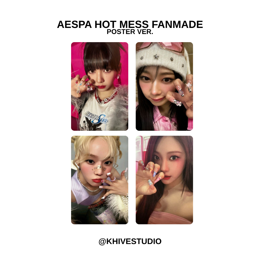 AESPA HOT MESS FANMADE | Shopee Brasil