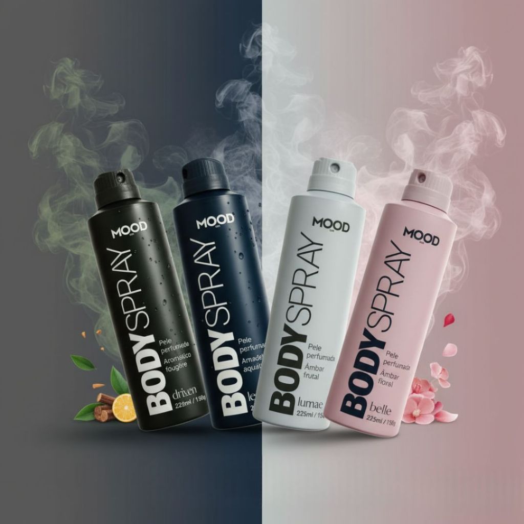 Body Spray Perfumado Mood: Driven, Legend, Lumae & Belle - Fragrâncias ...