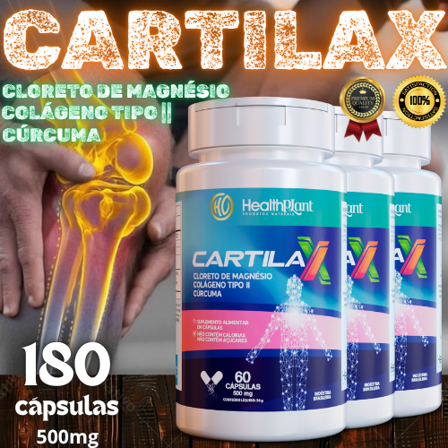 Cartilax Premium – Cloreto de Magnésio, Colágeno Tipo 2, Cúrcuma ...