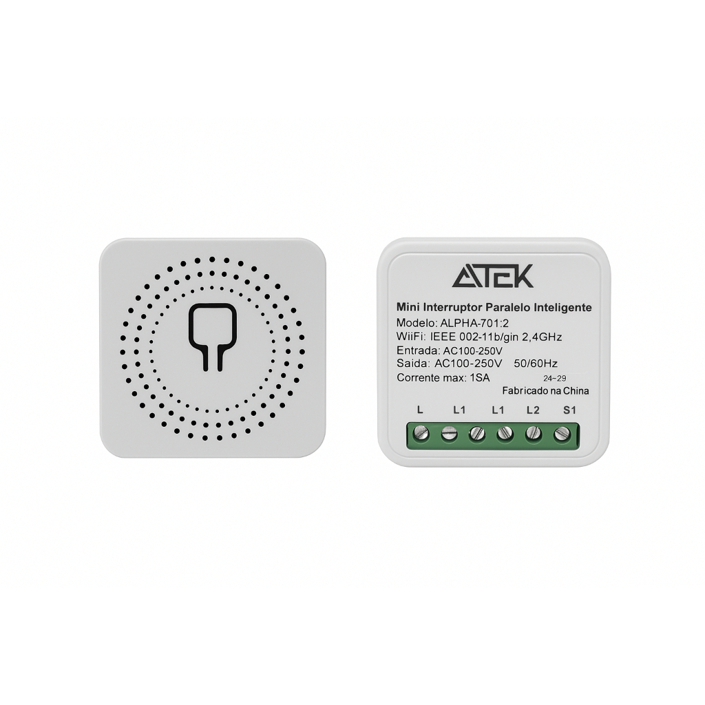 Módulo Mini Wi-Fi 2 Canais Tuya Smart Life Alexa e Google Home ...