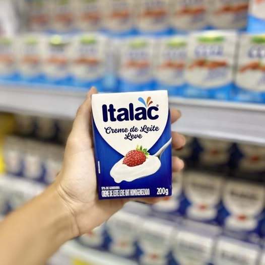 Creme De Leite - KIT com 6 , 12 e 24 unidades - Italac 200g | Shopee Brasil